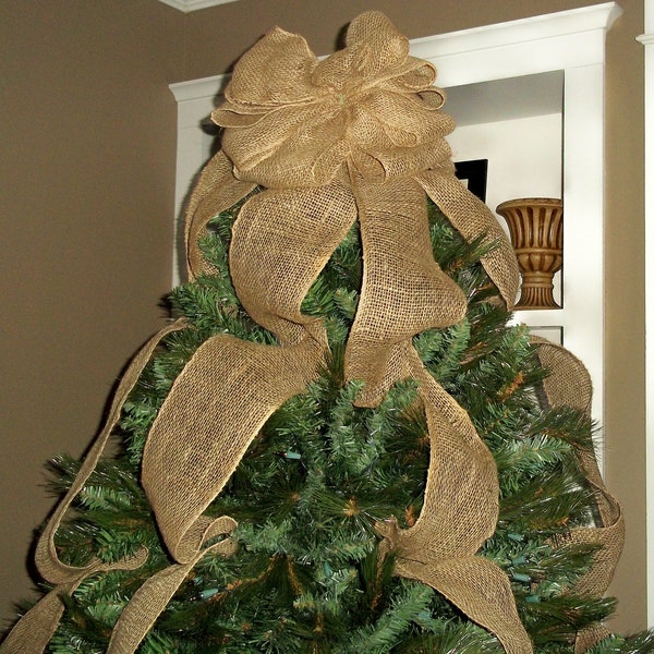 Large Burlap Bow - Etsy
