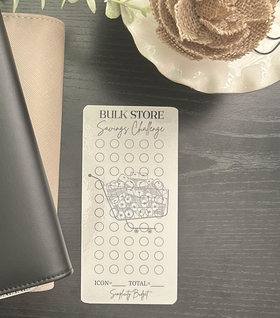 Cash Envelope Savings Challenge Trackers-bulk Store - Etsy