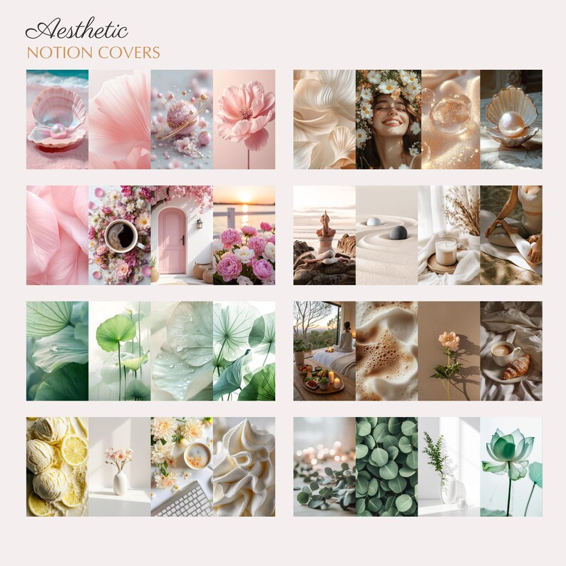 Notion Covers, Photo Collages, Minimalist Backgrounds (digital Download ...