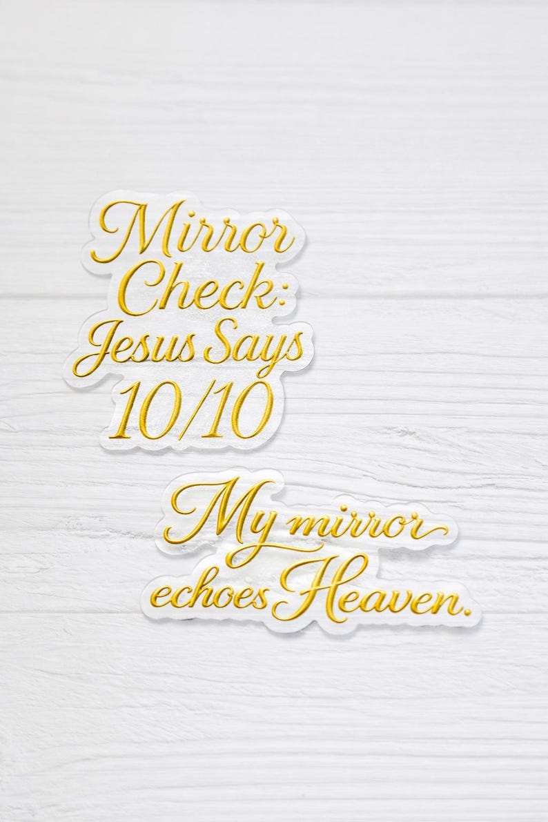 Christian Mirror Affirmations Printable | Faith Based Stickers | Daily ...