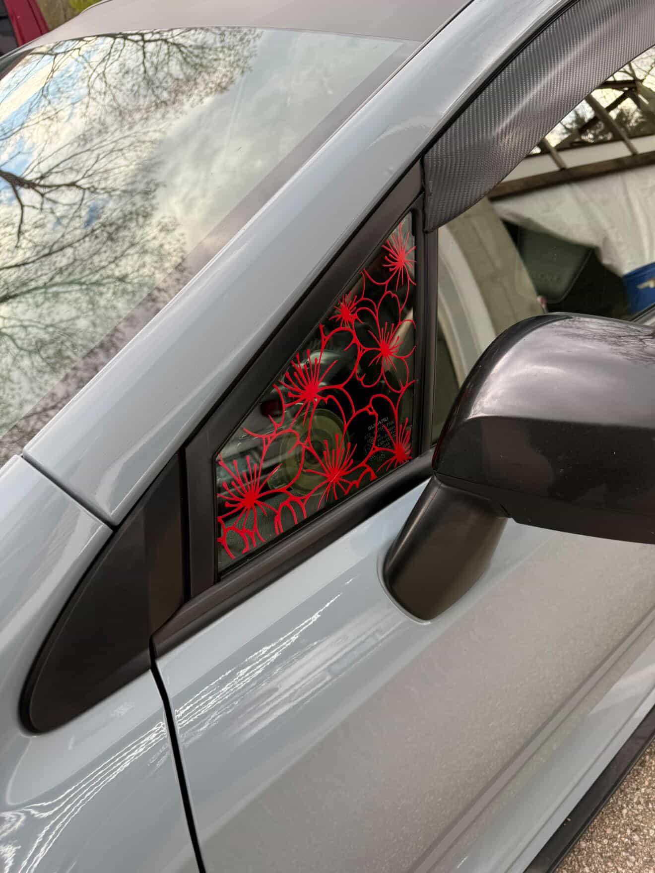 Cherry Blossom Sakura Pattern Rear Quarter Window Decal Japanese Sakura ...
