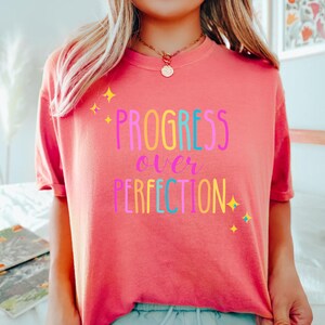 Progress Over Perfection Shirt, Teacher Shirts, Back to School Shirt ...