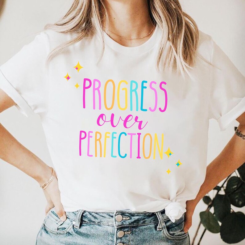 Progress Over Perfection Shirt, Teacher Shirts, Back to School Shirt ...