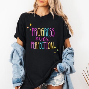 Progress Over Perfection Shirt, Teacher Shirts, Back to School Shirt ...