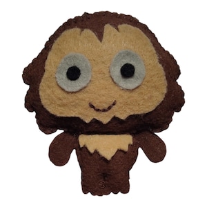 Creepy Cute Cryptids Baby Bigfoot Kawaii Chibi Stuffed Felt Doll - Etsy
