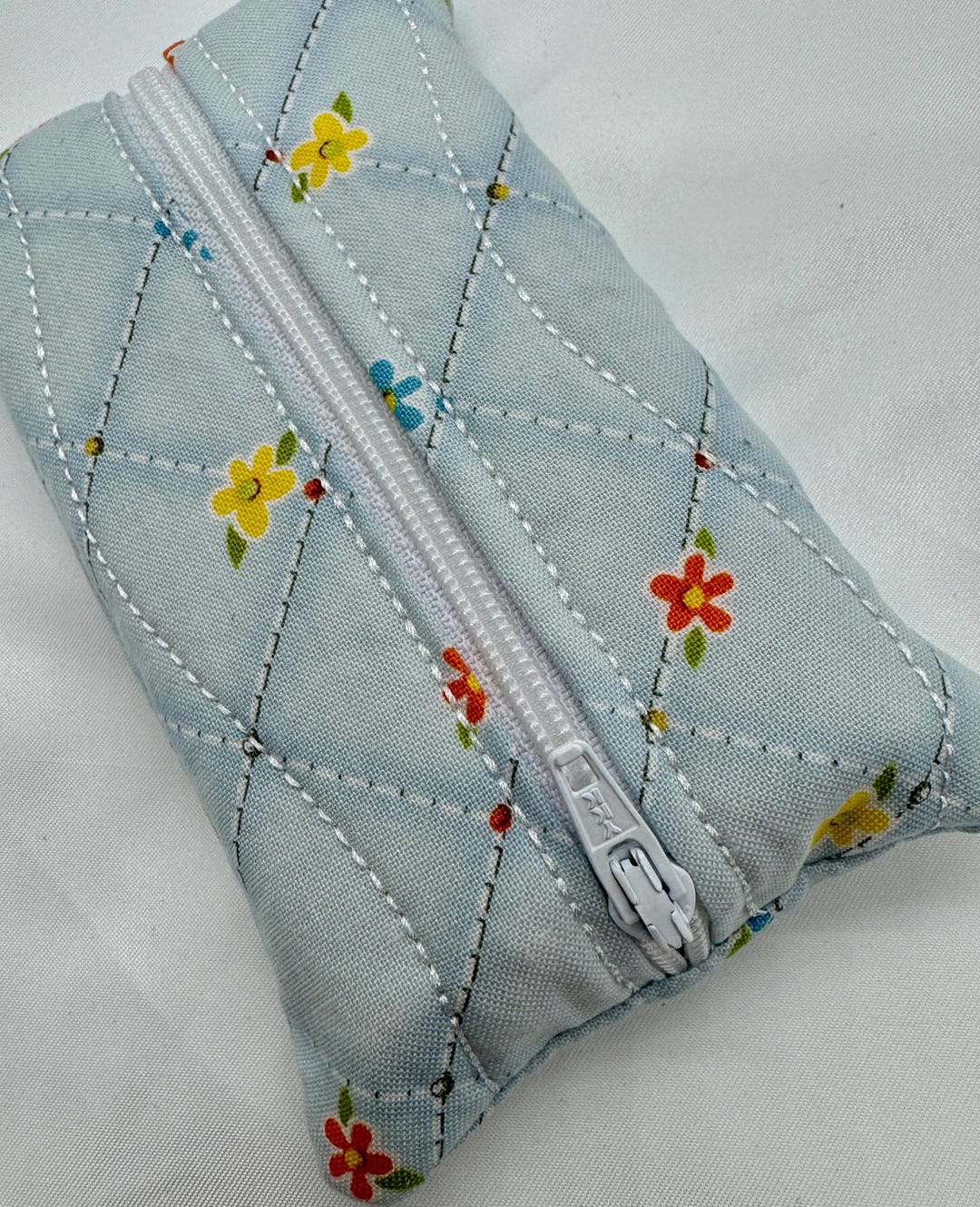 Floral Quilted Zippered Tissue Case: Travel Pouch - Etsy