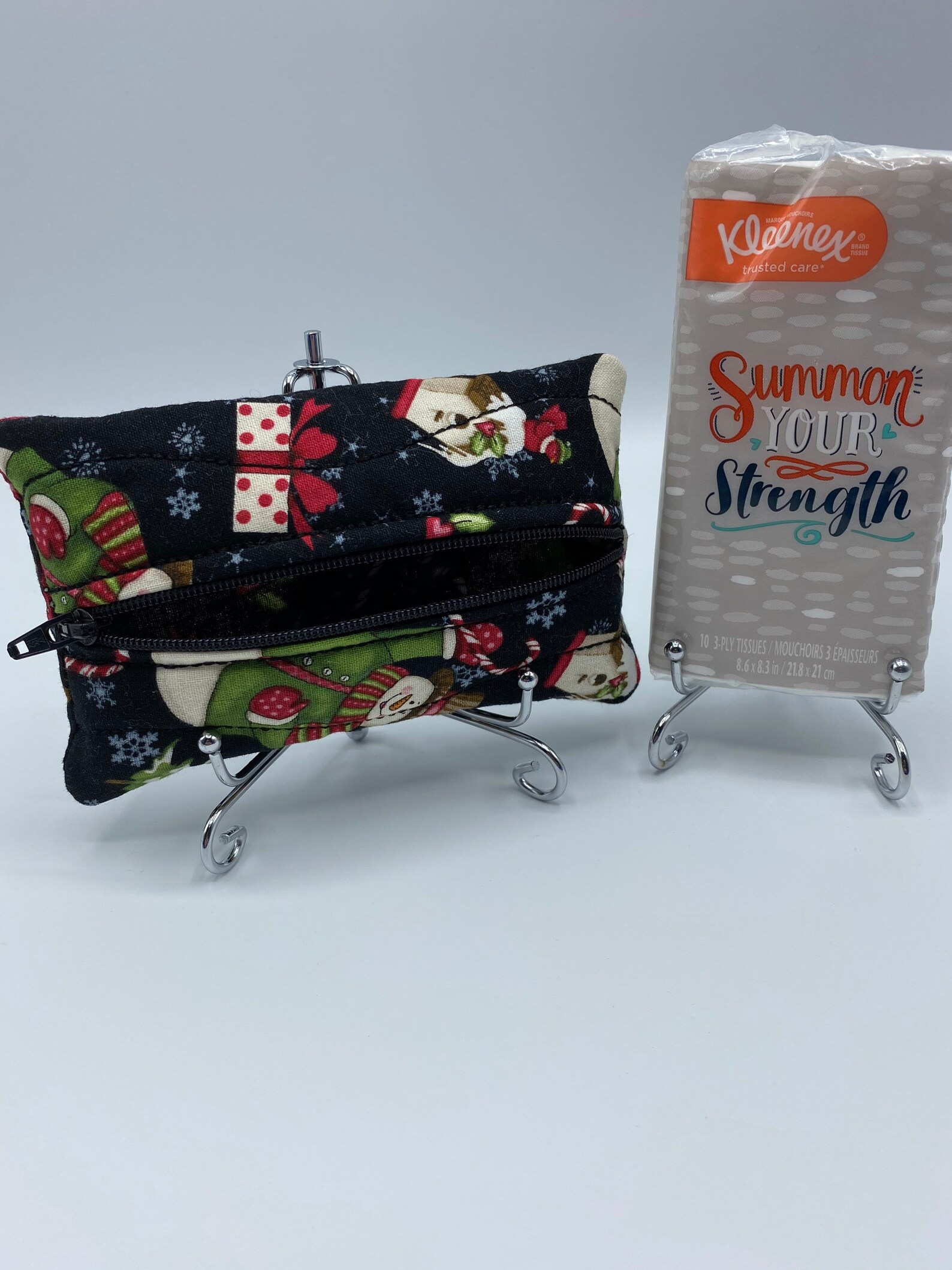 Snowmen 2 Tissue Pouch/Zippered Tissue Holder/Purse Tissue | Etsy