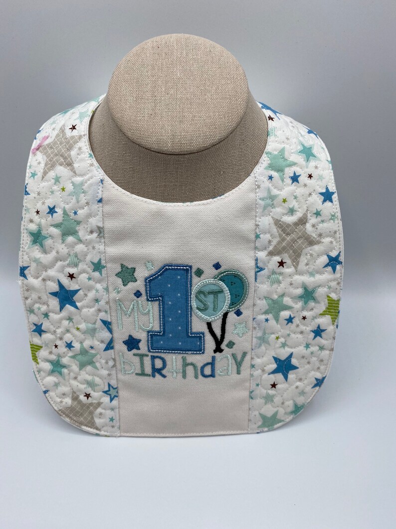 Stars 1st/baby Bib/toddler Bib/daycare Bib/drool Bib/snap - Etsy
