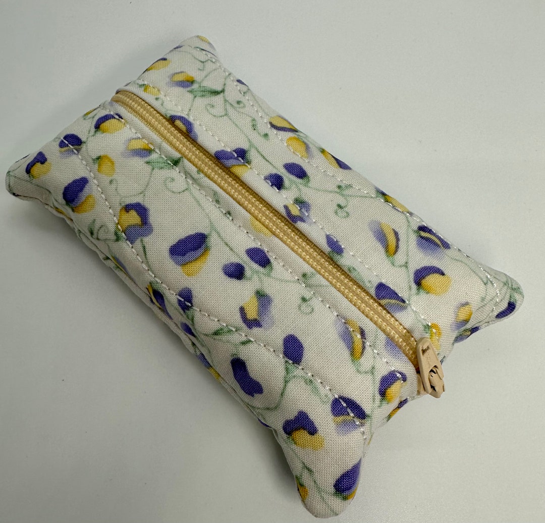 Pastel Spring Flower Tissue Pouch/zippered Tissue Case/toiletry Bag ...