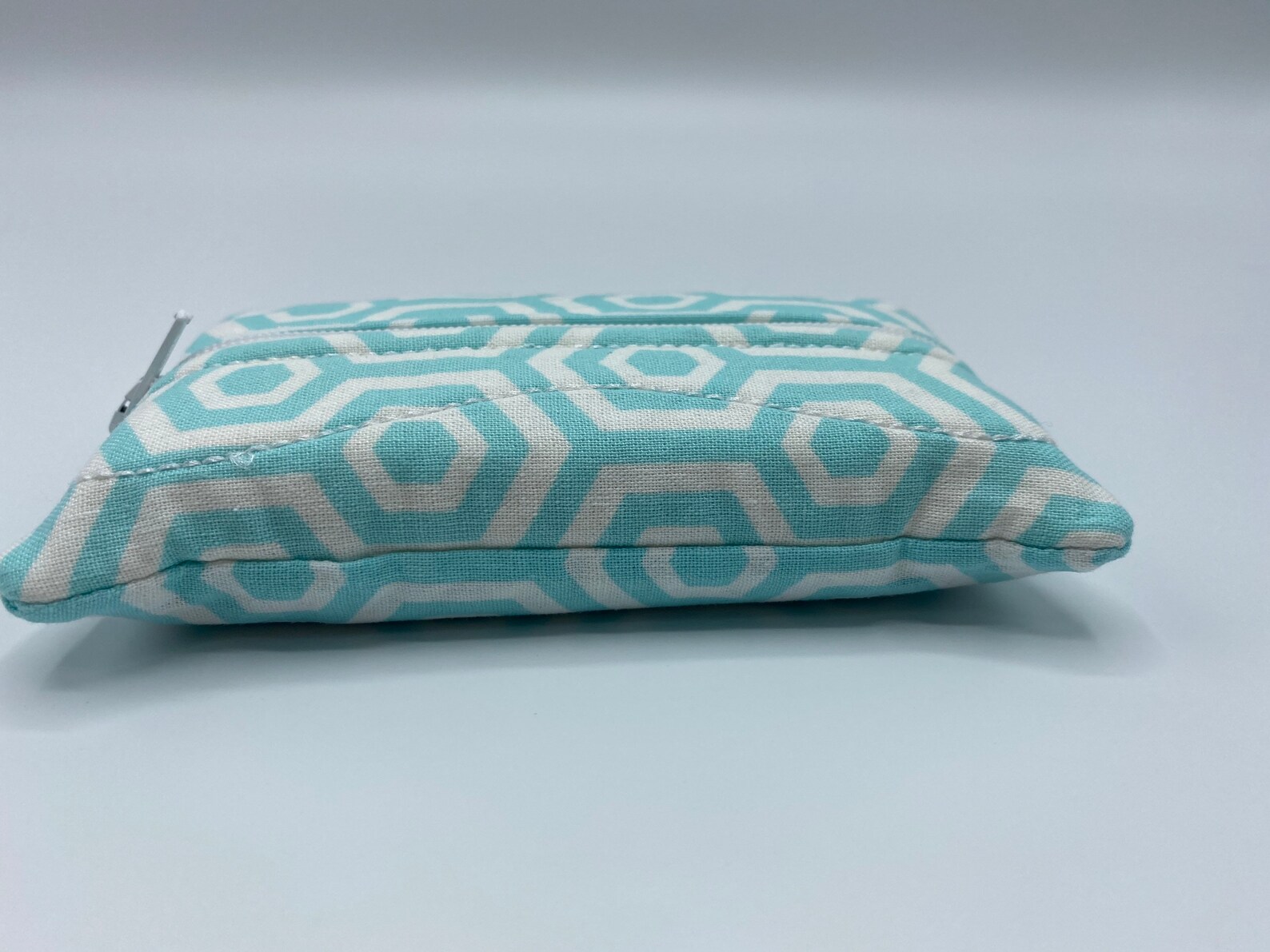 Aqua Hexagon Tissue Pouch/zippered Tissue Holder/toiletry - Etsy