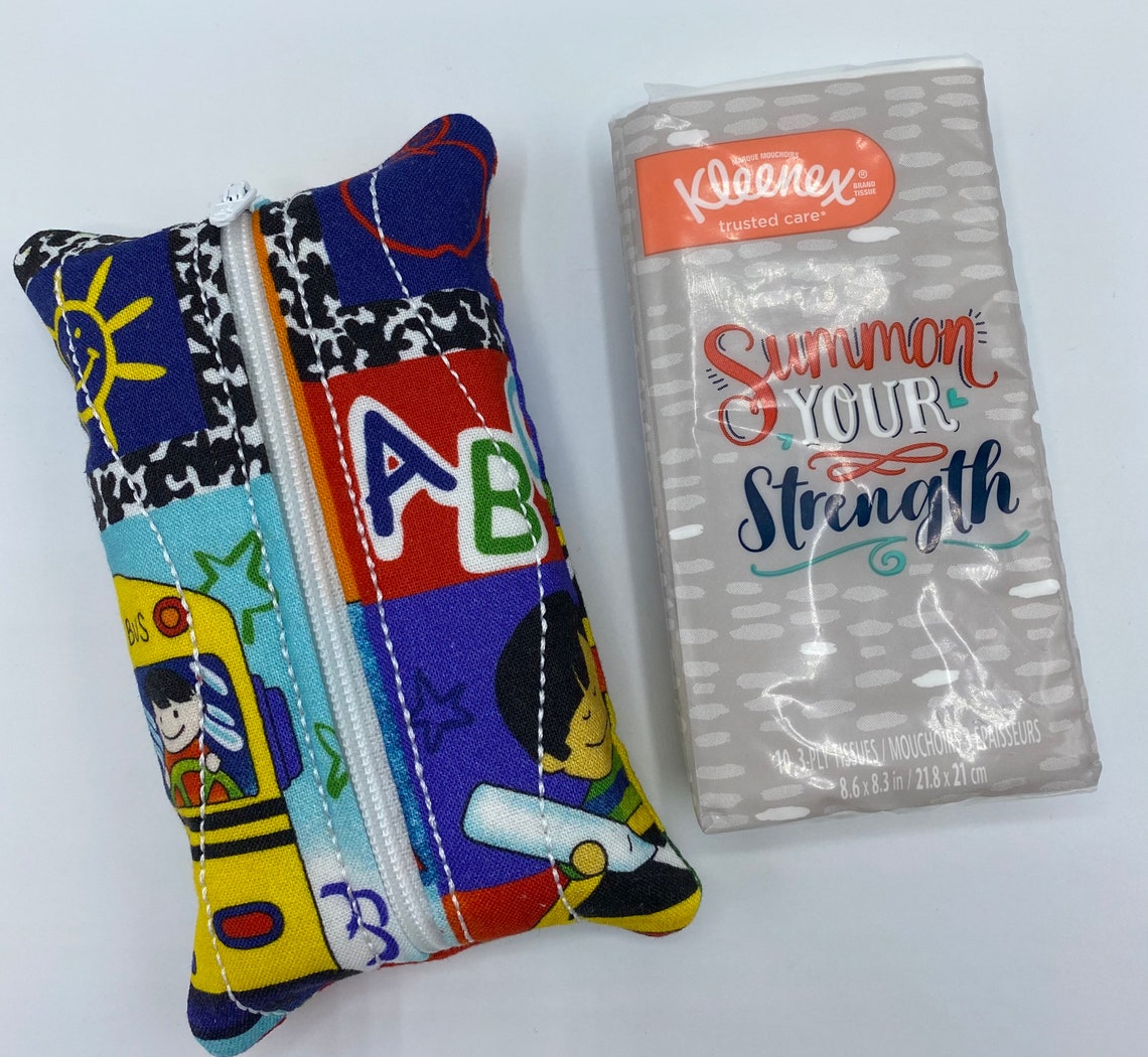 Teacher Gift 1 Tissue Pouch/Zippered Tissue Holder/Toiletry | Etsy