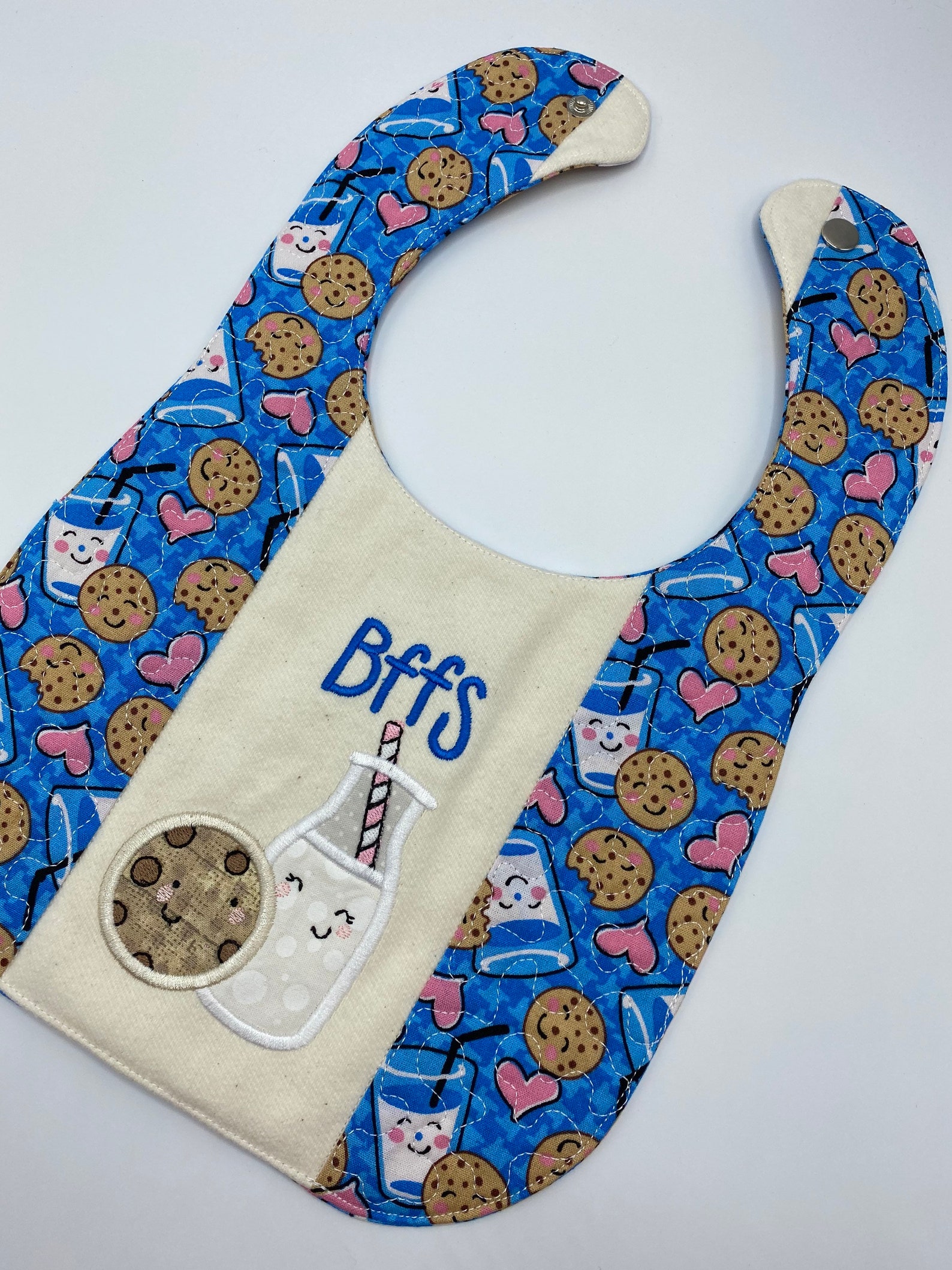 BFF Milk/baby Bib/toddler Bib/daycare Bib/drool Bib/snap | Etsy