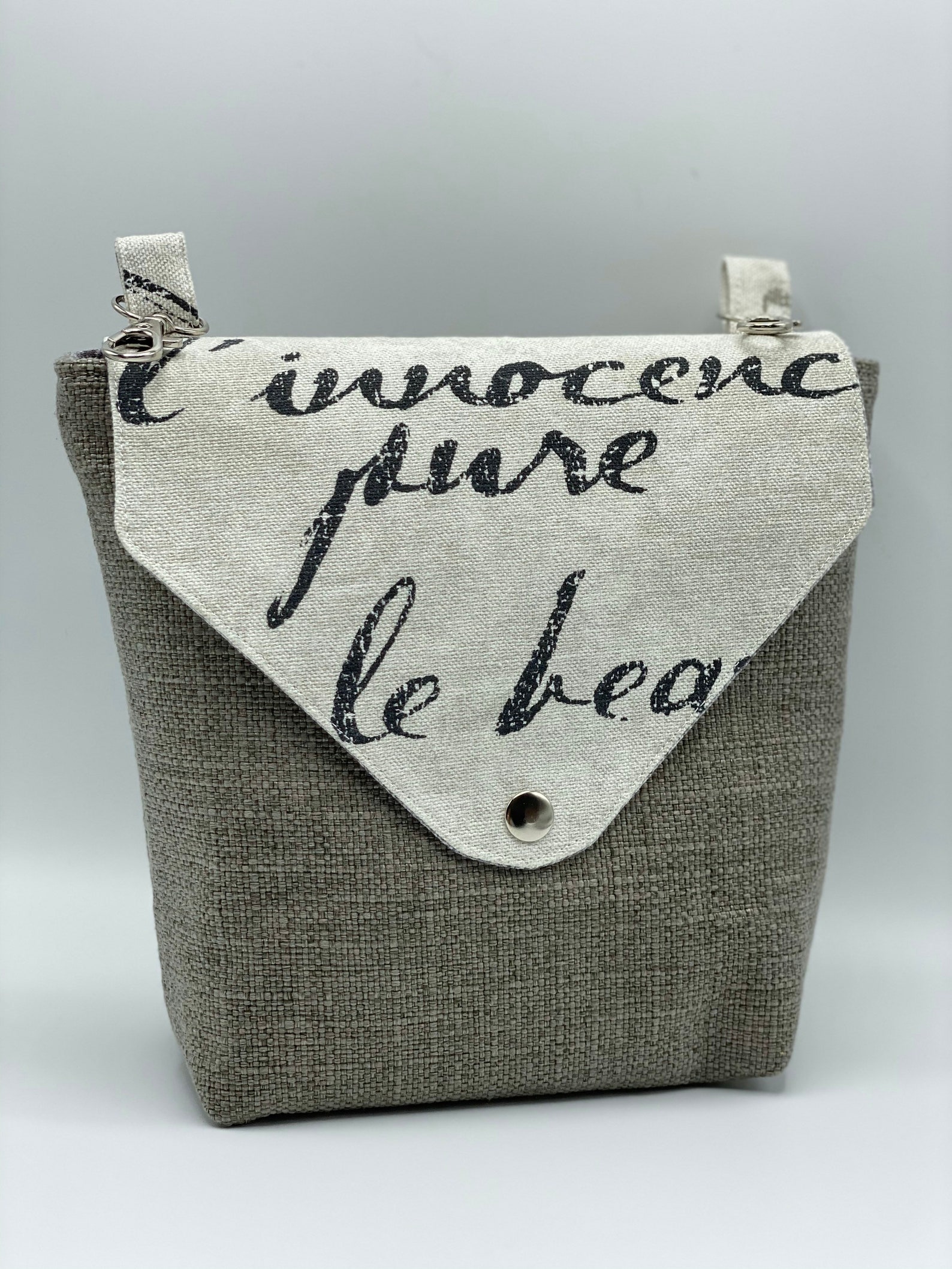 French Writing/hip Purse/belt Loop Purse/hands Free | Etsy