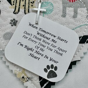 Pet Loss Pocket Prayer Heart With Cross/mourning Gift/religious Cross ...