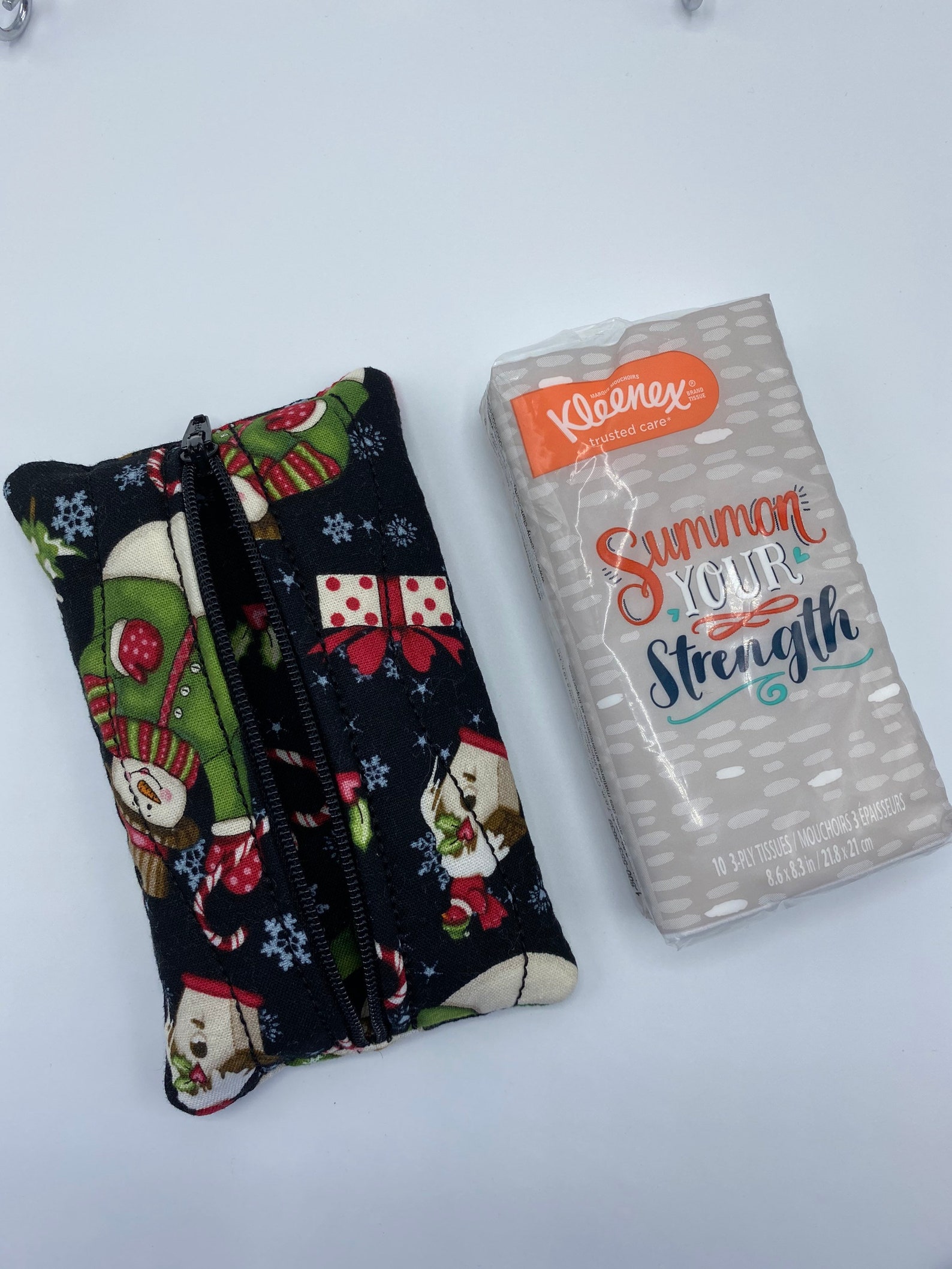 Snowmen 2 Tissue Pouch/Zippered Tissue Holder/Purse Tissue | Etsy