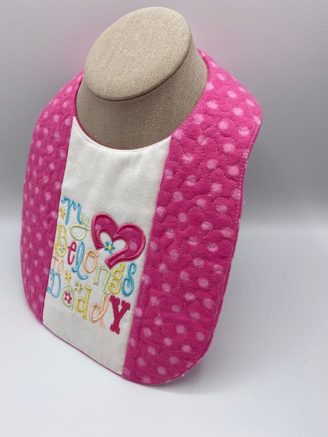 My Heart Belongs to Daddy Bib /Baby Bib/Toddler Bib/Daycare | Etsy