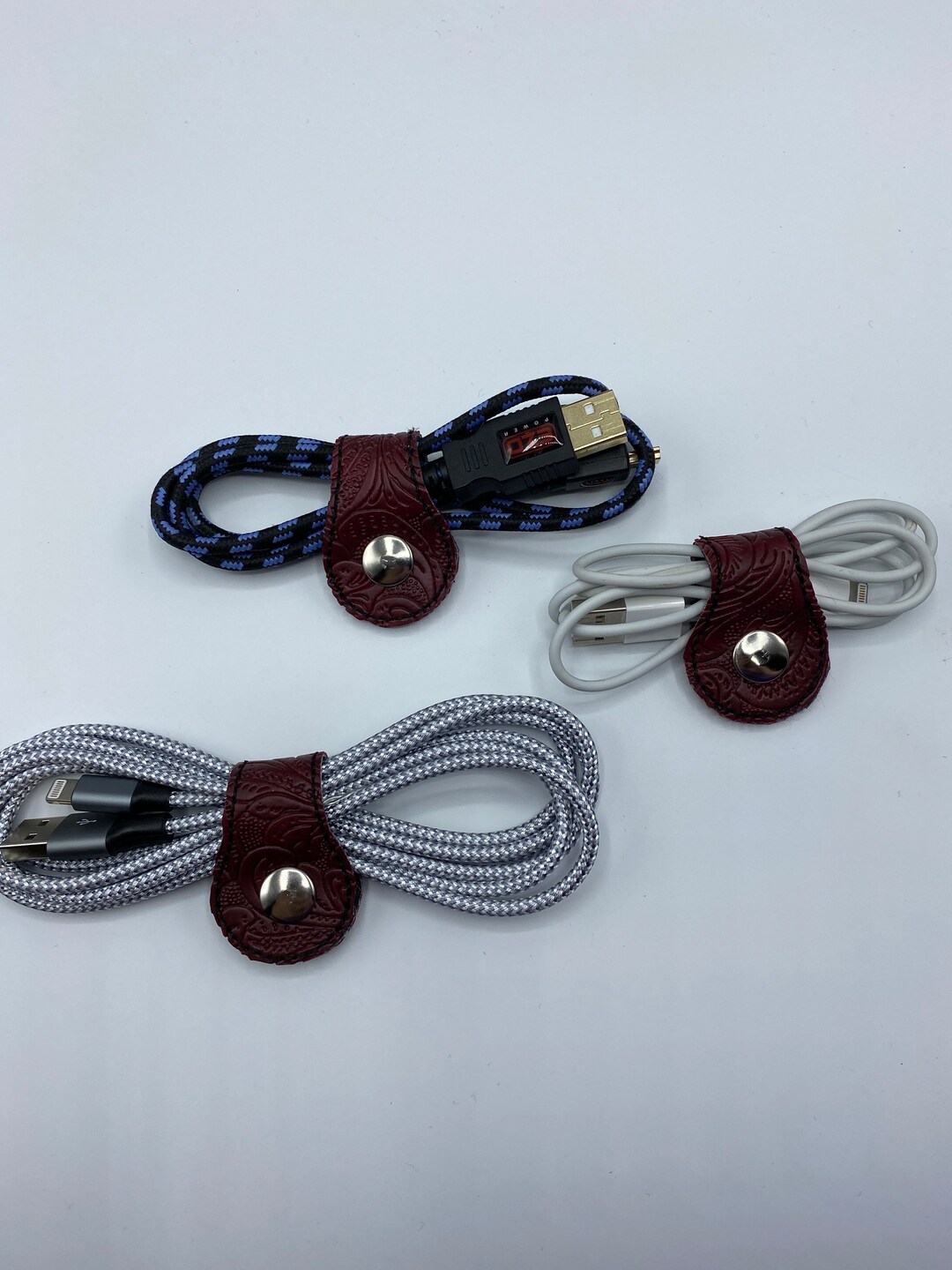 Handmade Snap Wrap for Cord Organizing Ideal for Earbuds/cell Phone ...