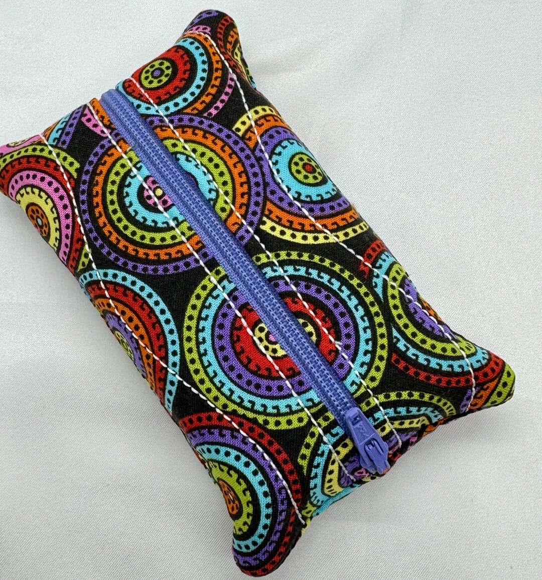 Zippered Travel Tissue Case/tissue Holder/pouch/purse Accessory/on-the ...