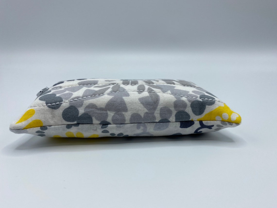 Gray Yellow Tissue Pouch/zippered Tissue Holder/toiletry - Etsy