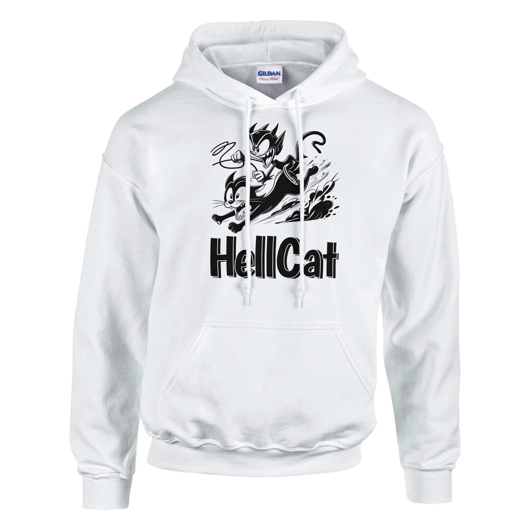 Hellcat T-shirt | Retro Devil Cat Cartoon | Vintage Rubber Hose Style ...