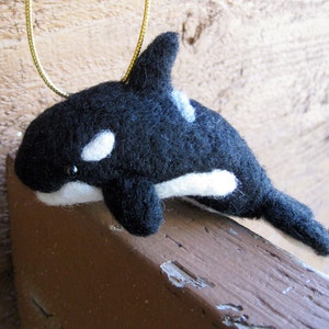 Felted Orca Needle Felted Whale Killer Whale Ornament - Etsy UK