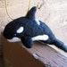 Felted Orca Needle Felted Whale Killer Whale Ornament - Etsy Norway