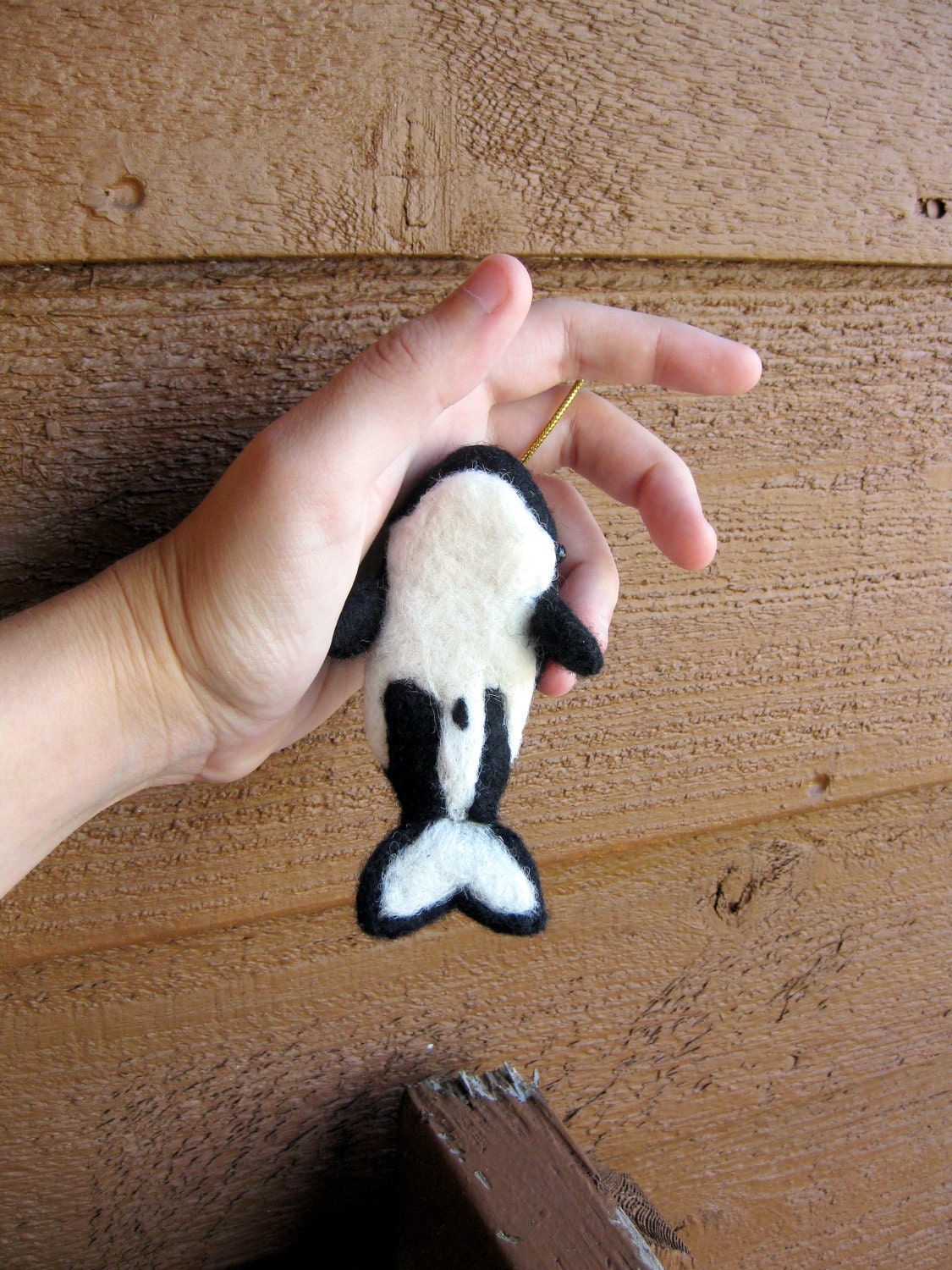 Felted Orca Needle Felted Whale Killer Whale Ornament - Etsy