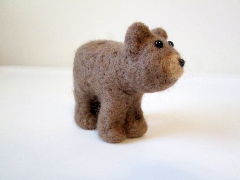 Brown Bear Felted Animal Needle Felted Art Grizzly Bear - Etsy