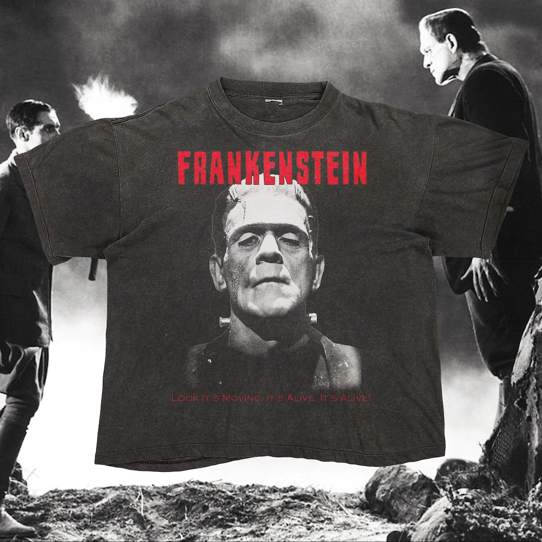 Frankenstein Movie Graphic Tee: Comfort Colors Vintage Horror T-shirt ...