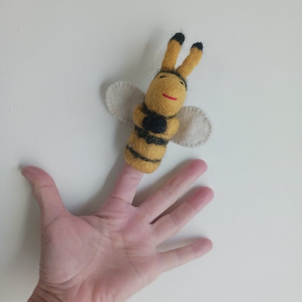 Bee Finger Puppet - Etsy