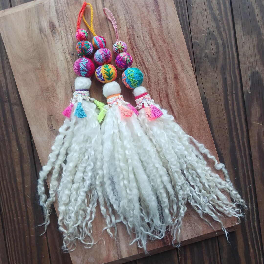 Tassel Hand Made Artisan Sheep Friendly Wool Locks - Etsy