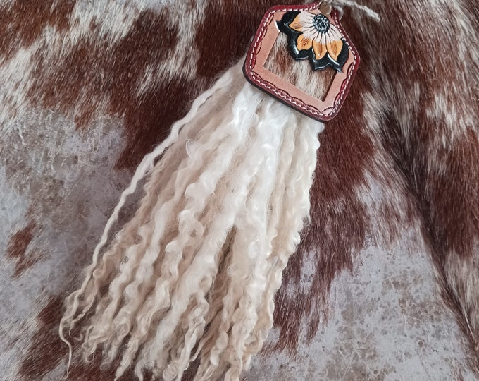 Tassel Hand Made Bag Charm Sheep Friendly Wool Locks - Etsy