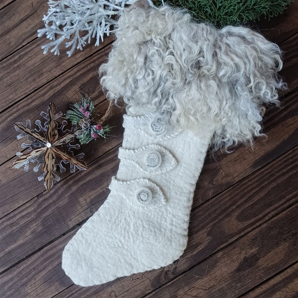 Wool Felted Christmas Stockings - Etsy