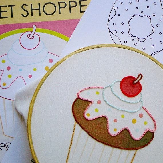 Sweet Shoppe PDF Embroidery Pattern | Etsy
