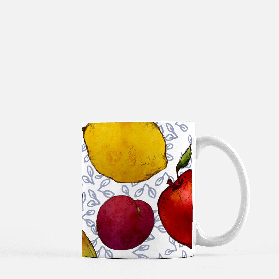 Summer Fruit Mug - Etsy