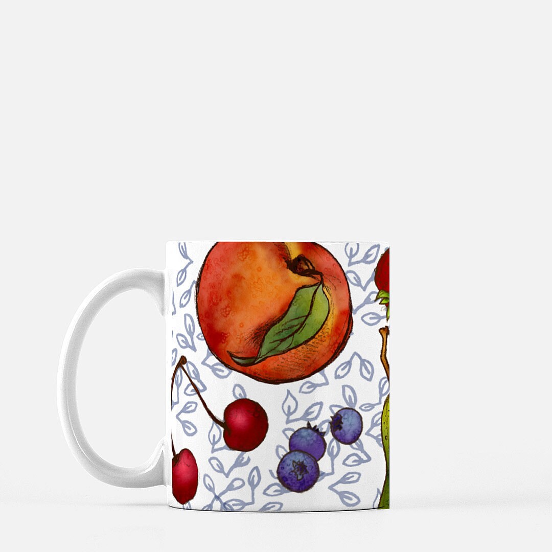 Summer Fruit Mug - Etsy