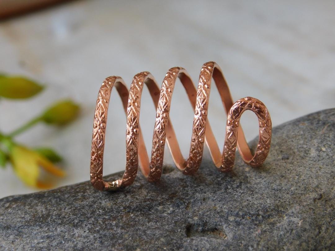 Splint Ring: Twisted Arthritis Finger Support Copper Ring - Etsy