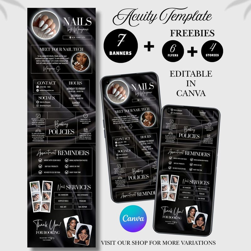 Nail Salon Web Design - Etsy UK