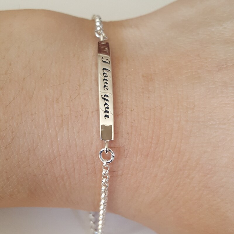 Silver Love Bracelet - Etsy