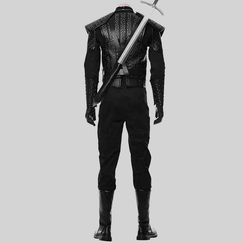 Medieval Warrior Armor Costume: Faux Leather LARP Cosplay Outfit - Etsy