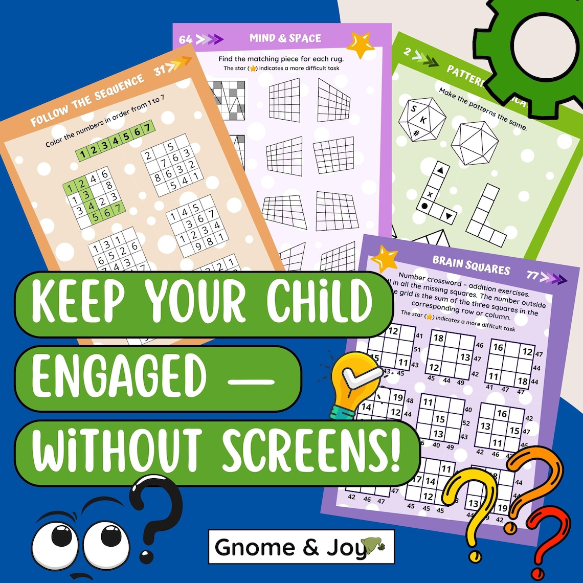 Printable Activity Book for Kids Ages 7–10 | Full Pack | 80 Pages PDF ...