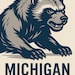 University of Michigan Poster Set: Ann Arbor Prints, Wolverines Art ...