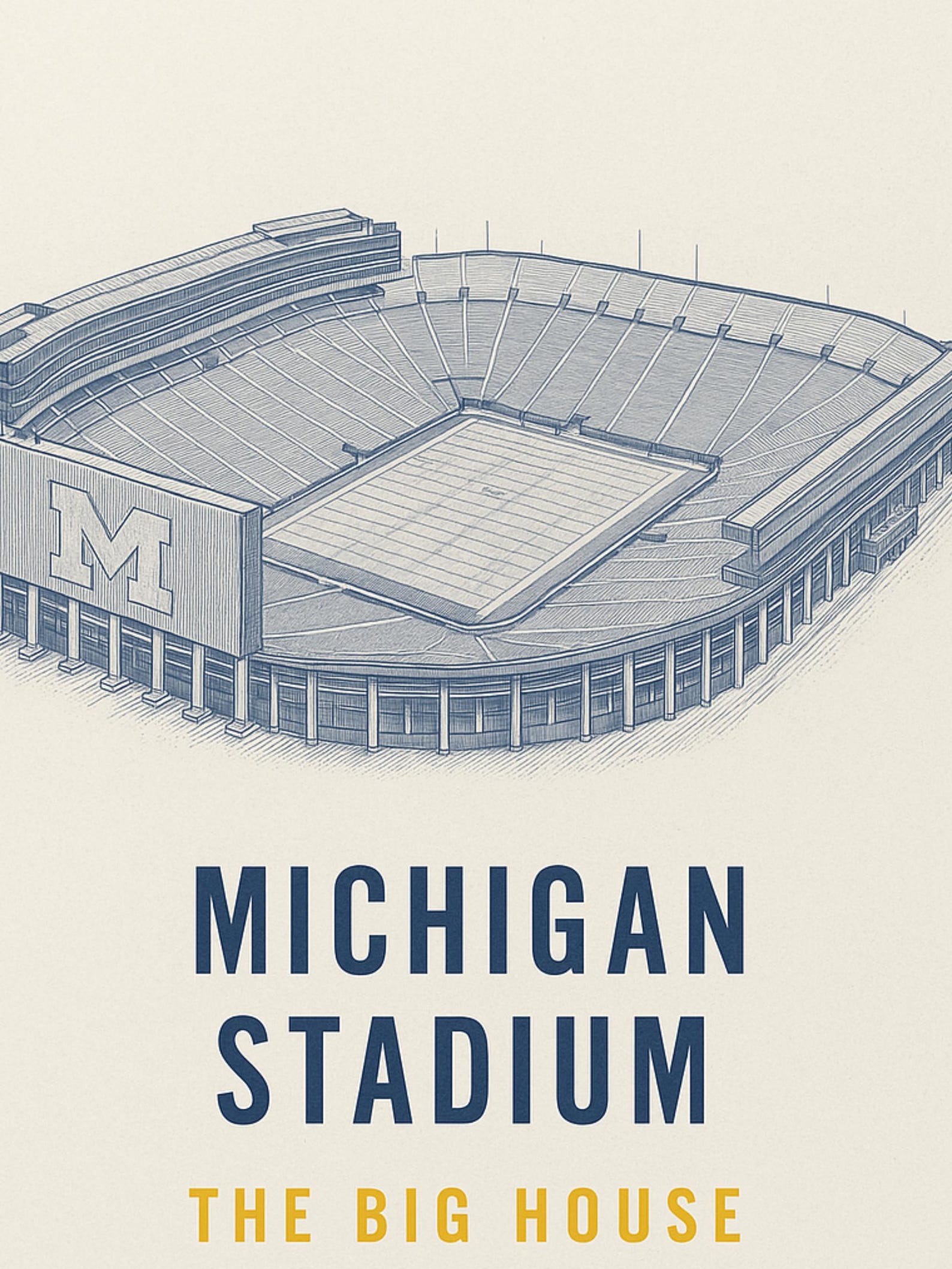 University of Michigan Poster Set: Ann Arbor Prints, Wolverines Art ...