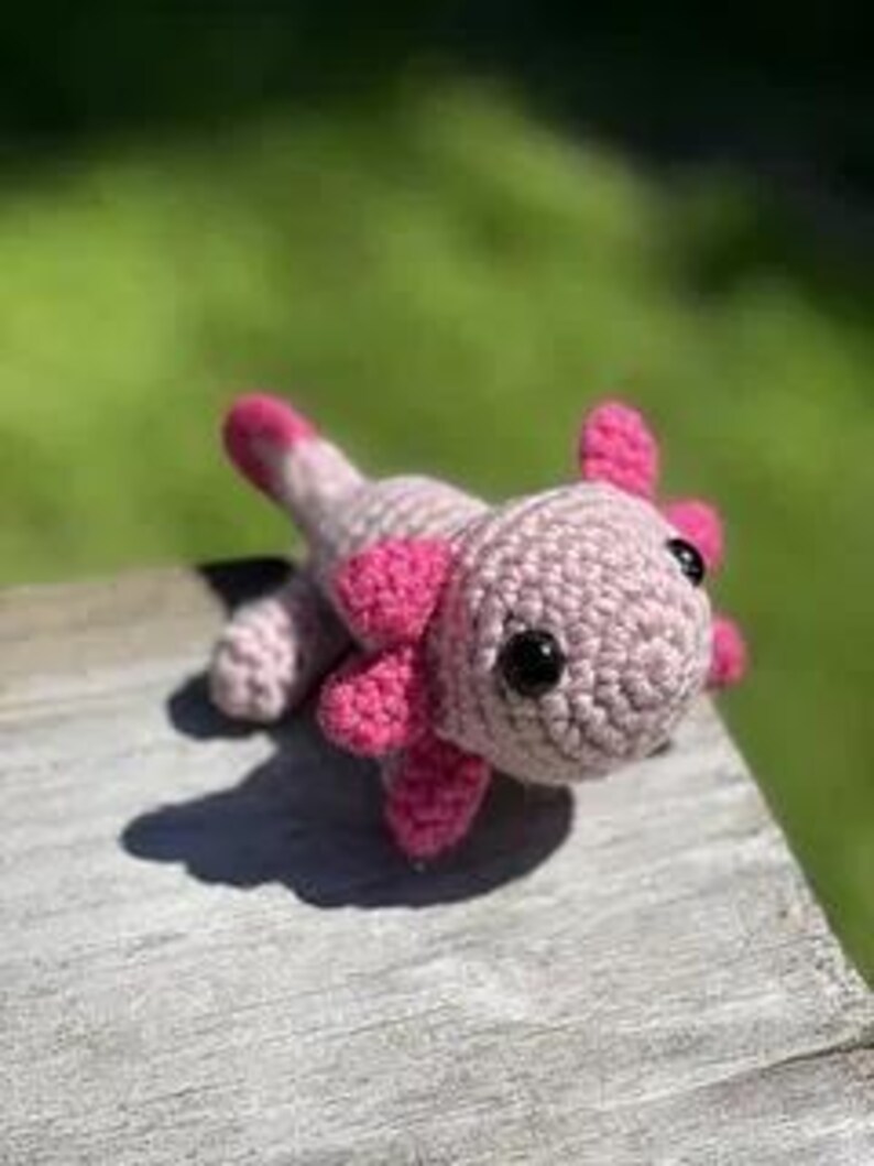 Cute Axolotl Crochet Pattern, Amigurumi Axolotl, DIY, Handmade Axolotl ...