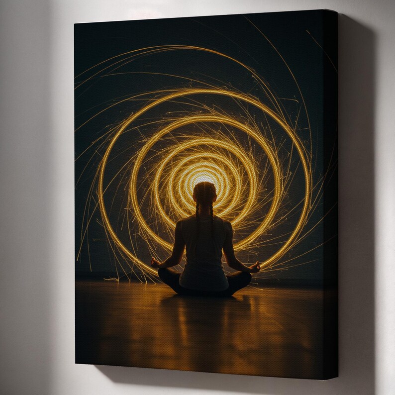 Spiraling Light Canvas Art: Spiritual Awakening Decor, Framed - Etsy