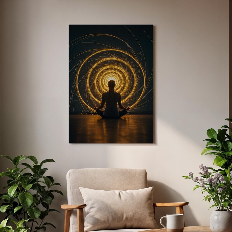 Spiraling Light Canvas Art: Spiritual Awakening Decor, Framed - Etsy