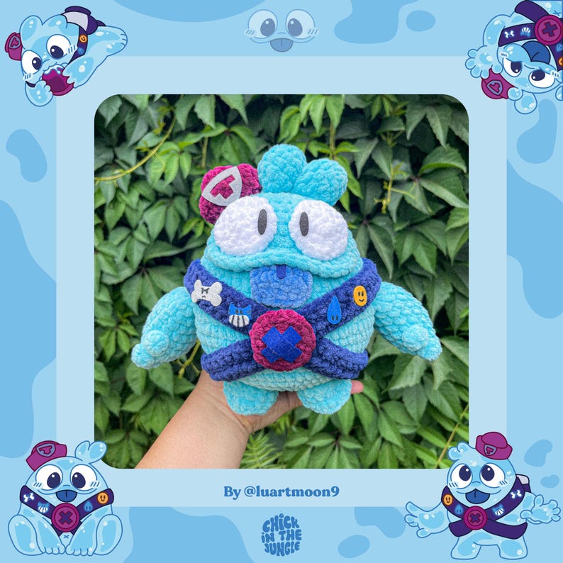 Squeak From "brawl Stars" Pattern for Crocheted Amigurumi - Etsy
