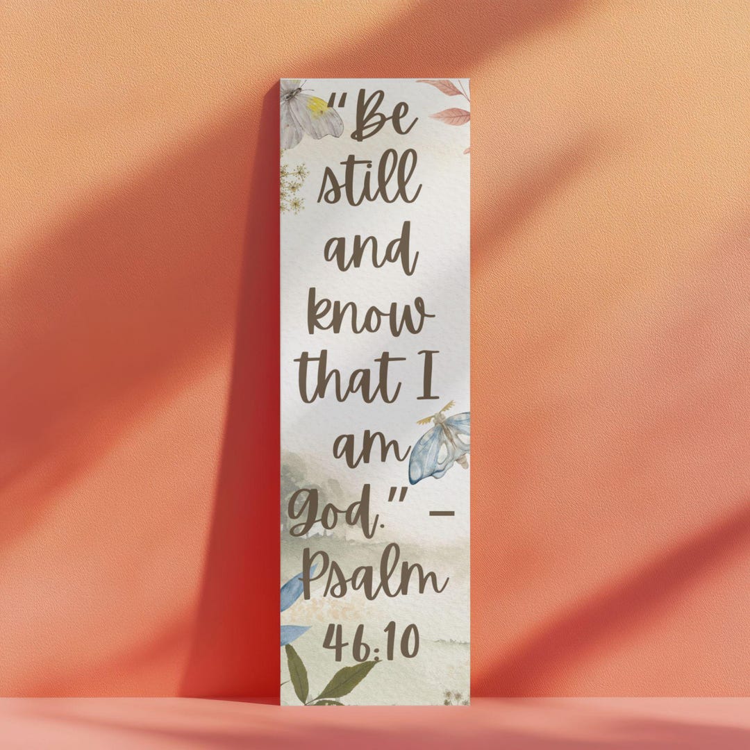 Faith Bookmark Christian Bible Bookmark With “be Still and Know ...