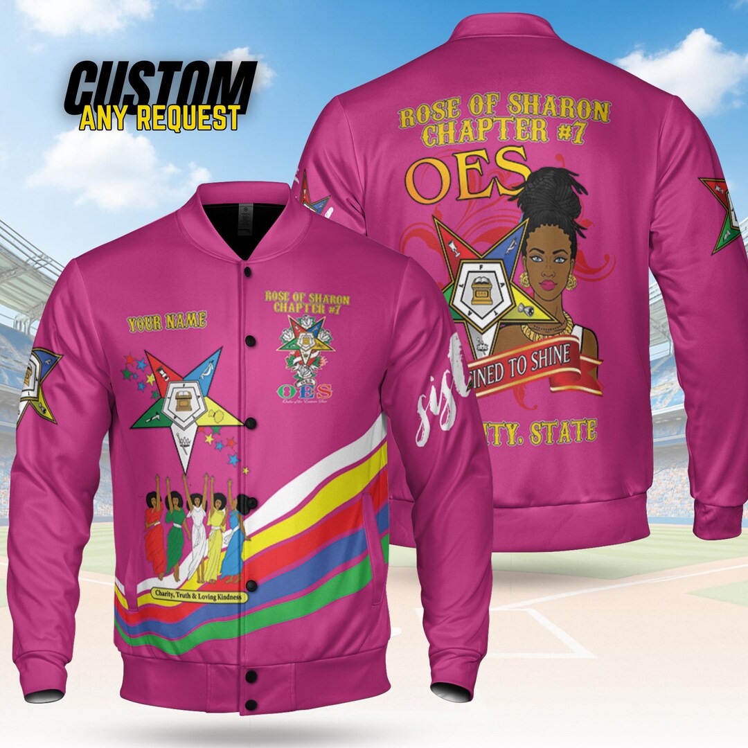 Customize Order of the Eastern Star OES Pentagon Down AF&AM Baseball ...
