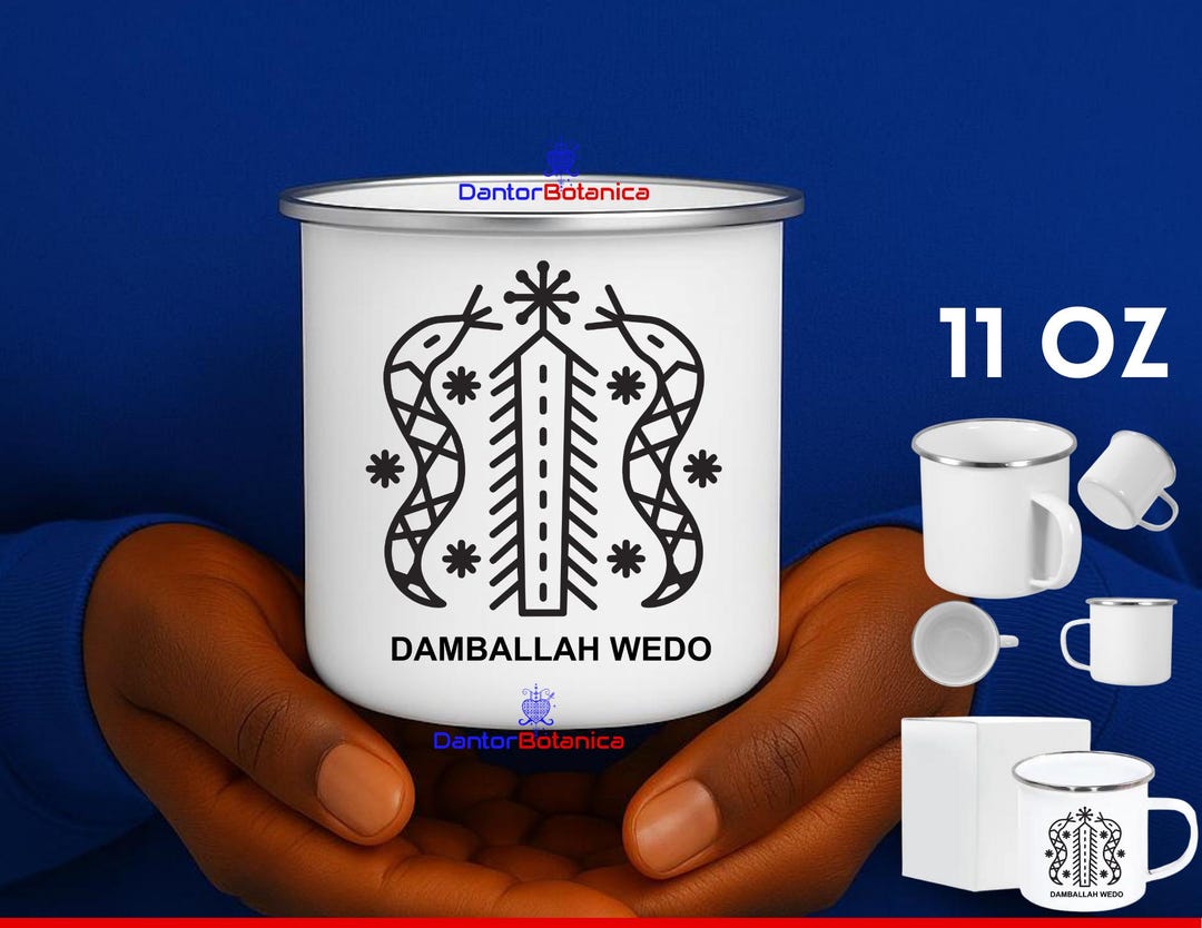 DAMBALLAH WEDO Mug, Veve Kode Emaye Lwa, Kode Lwa, Vode Vodou, Voodoo ...
